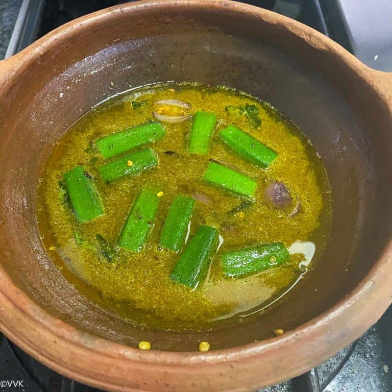 Bendekai Gojju | Tamarind-Based Okra Gravy