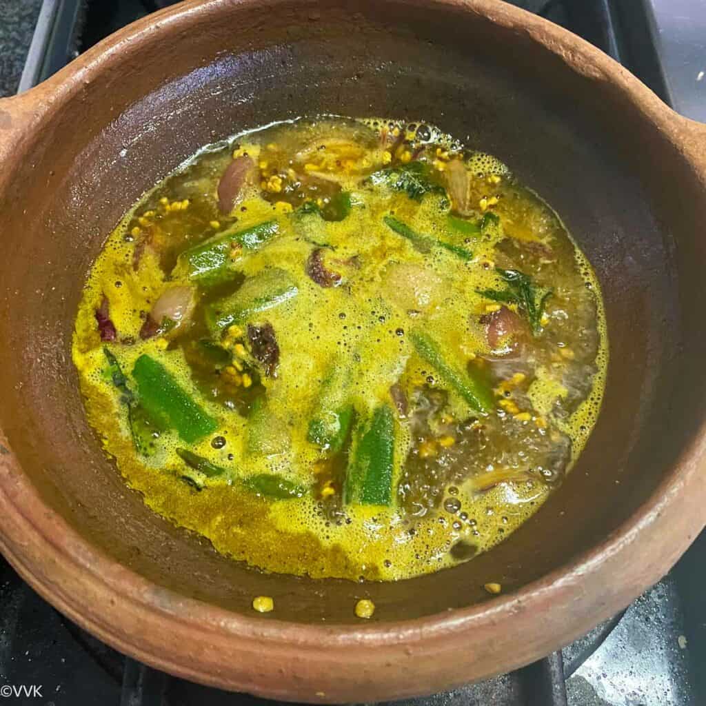 Bendekai Gojju | Tamarind-Based Okra Gravy