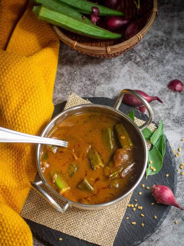 Bendekai Gojju - Vidhya’s Vegetarian Kitchen