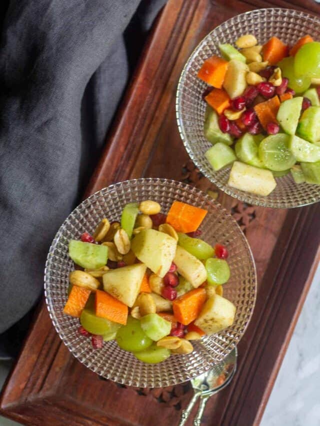 Fruit and Vegetable Chaat - Vidhya’s Vegetarian Kitchen