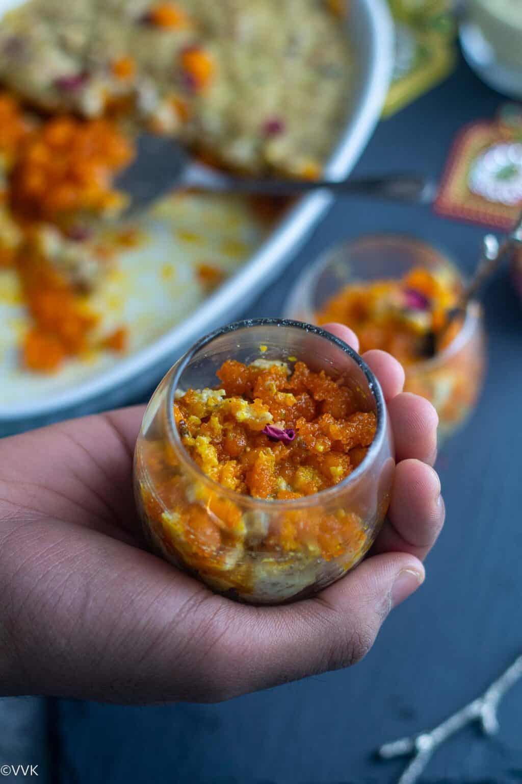 Baked Boondi Rabri Pudding | Motichoor Rabri Pudding - Vidhya’s ...