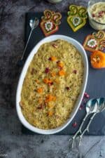 Baked Boondi Rabri Pudding | Motichoor Rabri Pudding - Vidhya’s ...