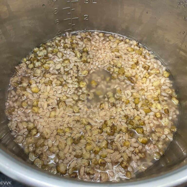 Kanjiyum Payarum | Rice and Green Moong Dal Gruel