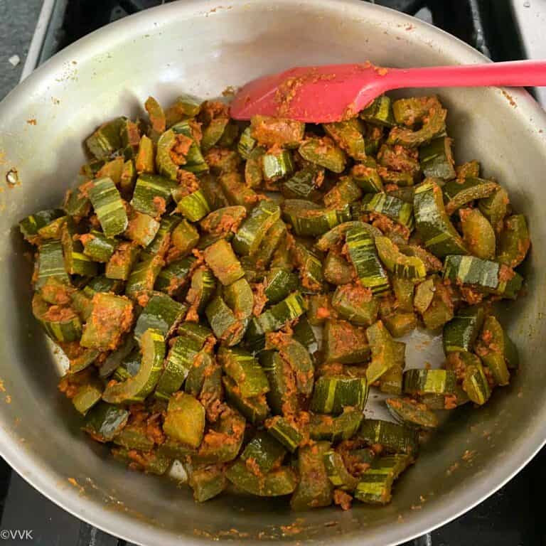 Snake Gourd Curry | Chichinda Sabji - Vidhya’s Vegetarian Kitchen