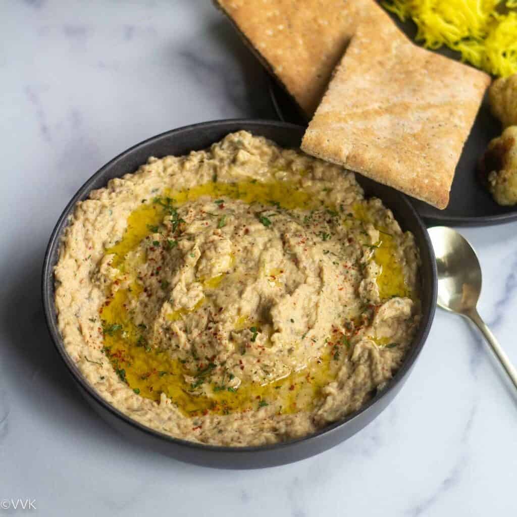 Baba Ganoush Recipe - Vidhya’s Vegetarian Kitchen
