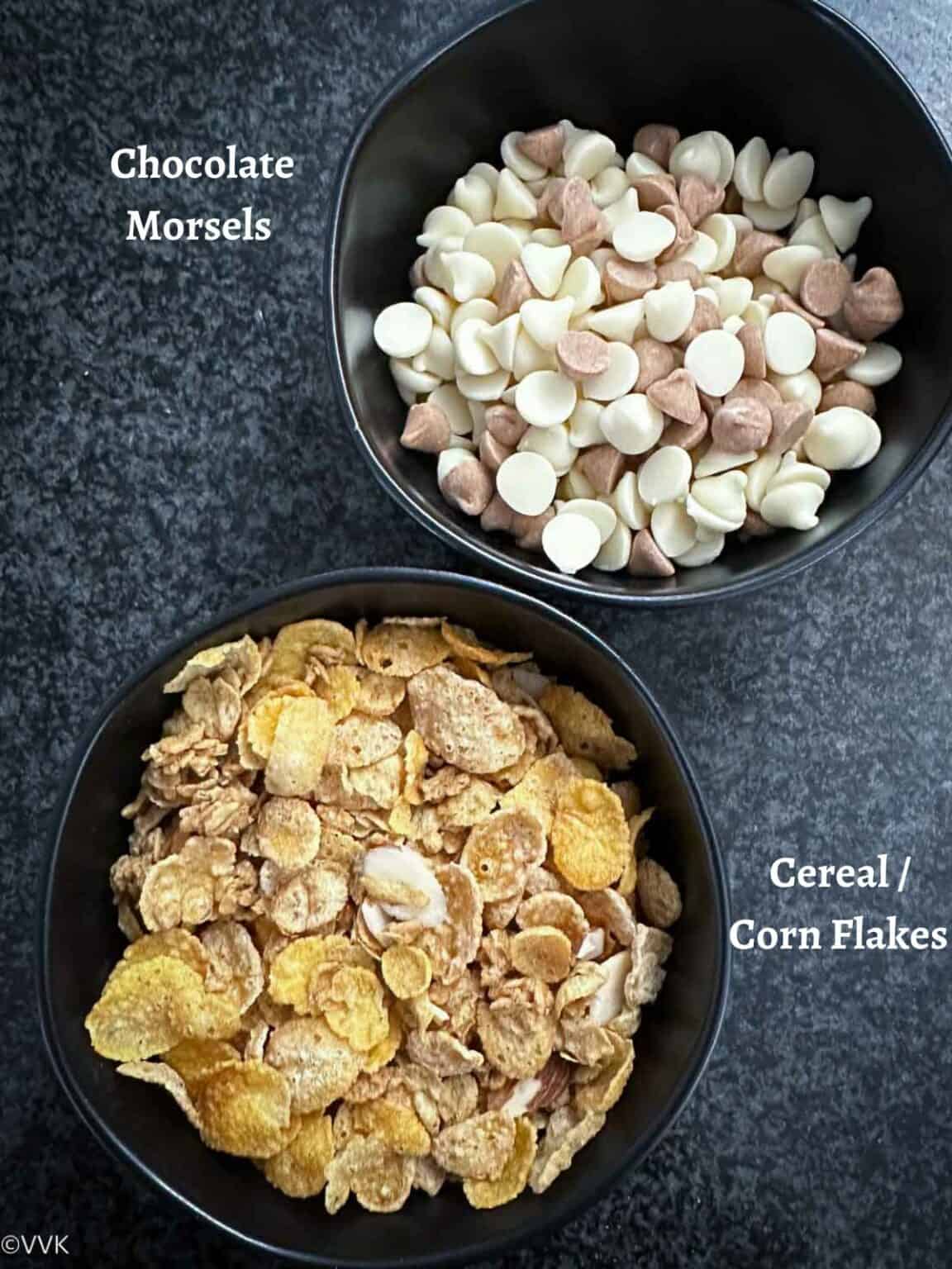 No bake Chocolate Cereal Clusters - Vidhya’s Vegetarian Kitchen