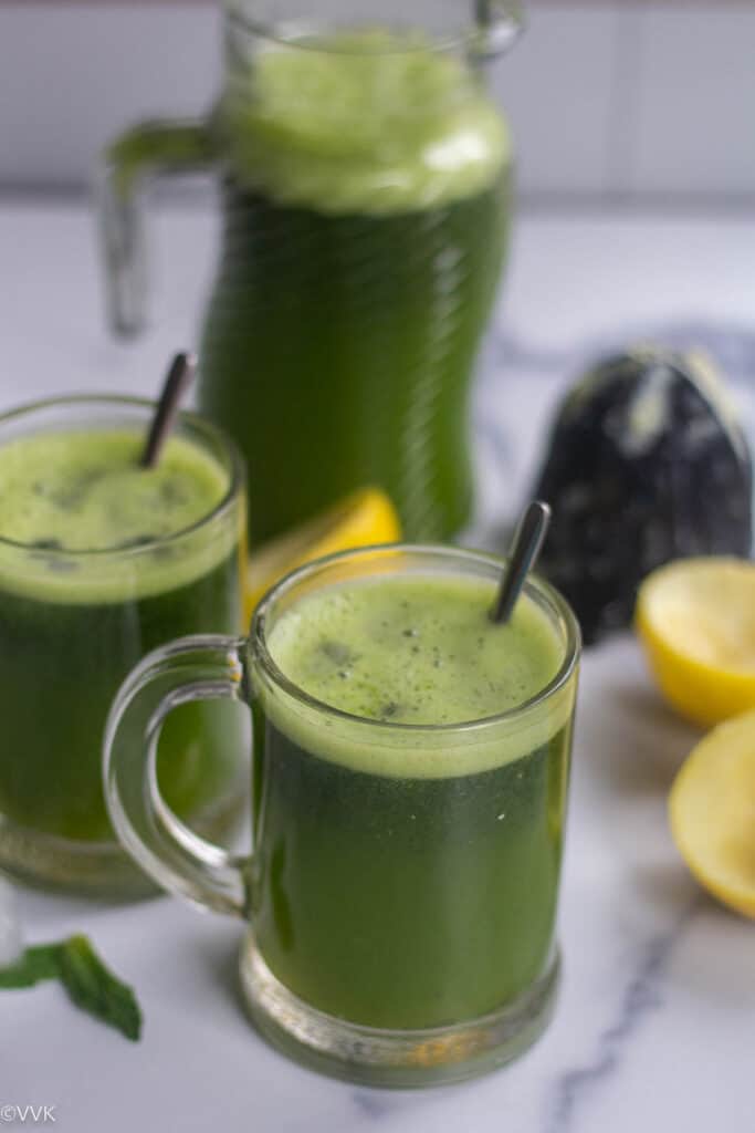 Limonana | Mint Lemonade Recipe - Vidhya’s Vegetarian Kitchen