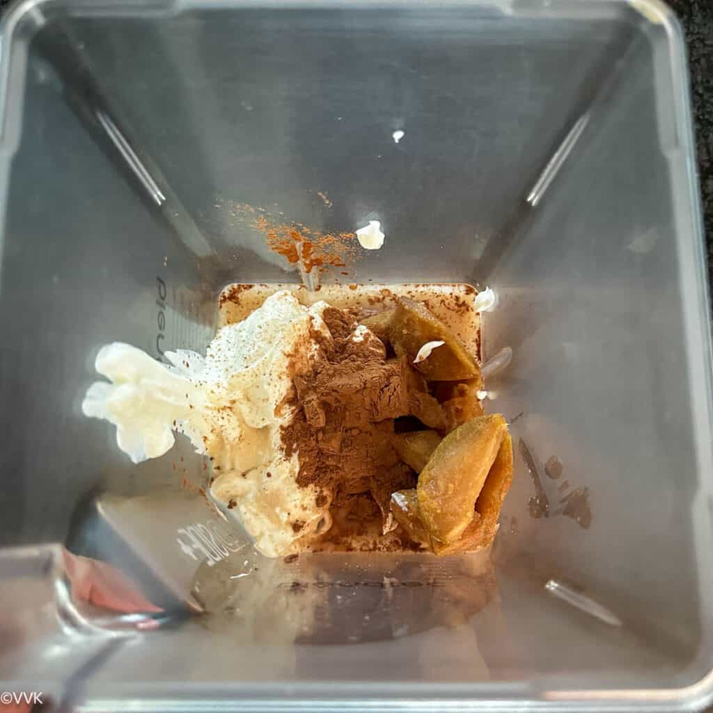 Chikoo Chocolate Lassi | Sapodilla Lassi - Vidhya’s Vegetarian Kitchen