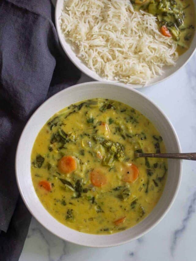 Instant Pot Kadhi & Rice - Vidhya’s Vegetarian Kitchen