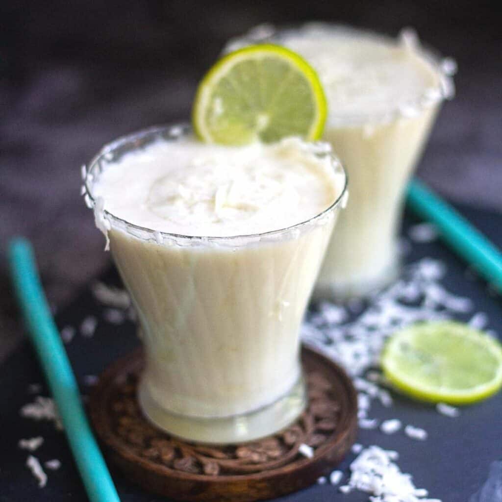 Limonada De Coco | Coconut Limeade - Vidhya’s Vegetarian Kitchen