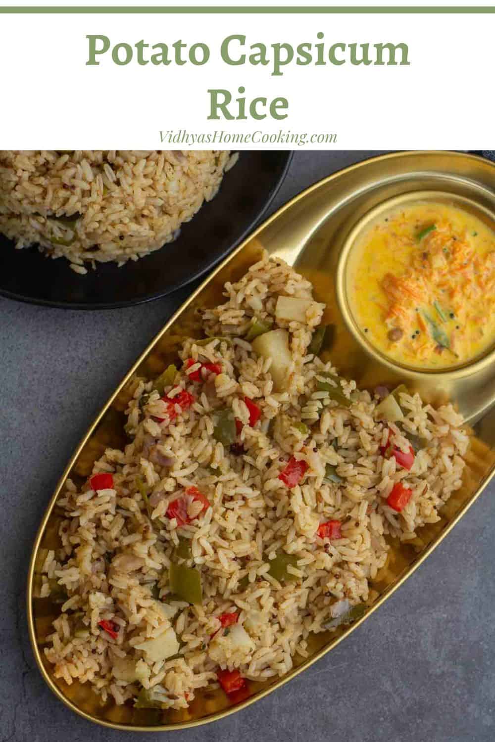 Potato Capsicum Rice: Easy Pressure Cooker Dish