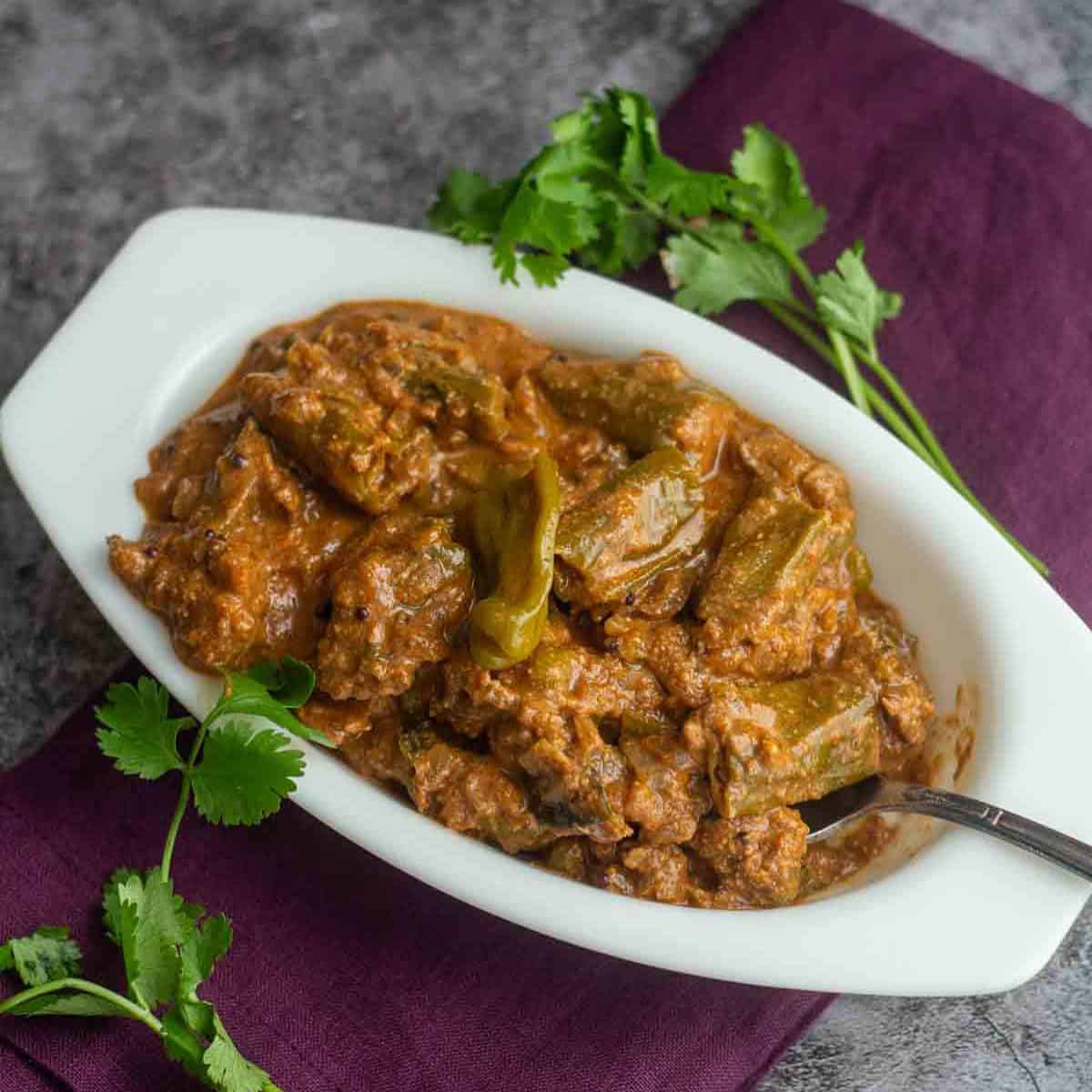 Mirchi Ka Salan Recipe with Shishito Peppers