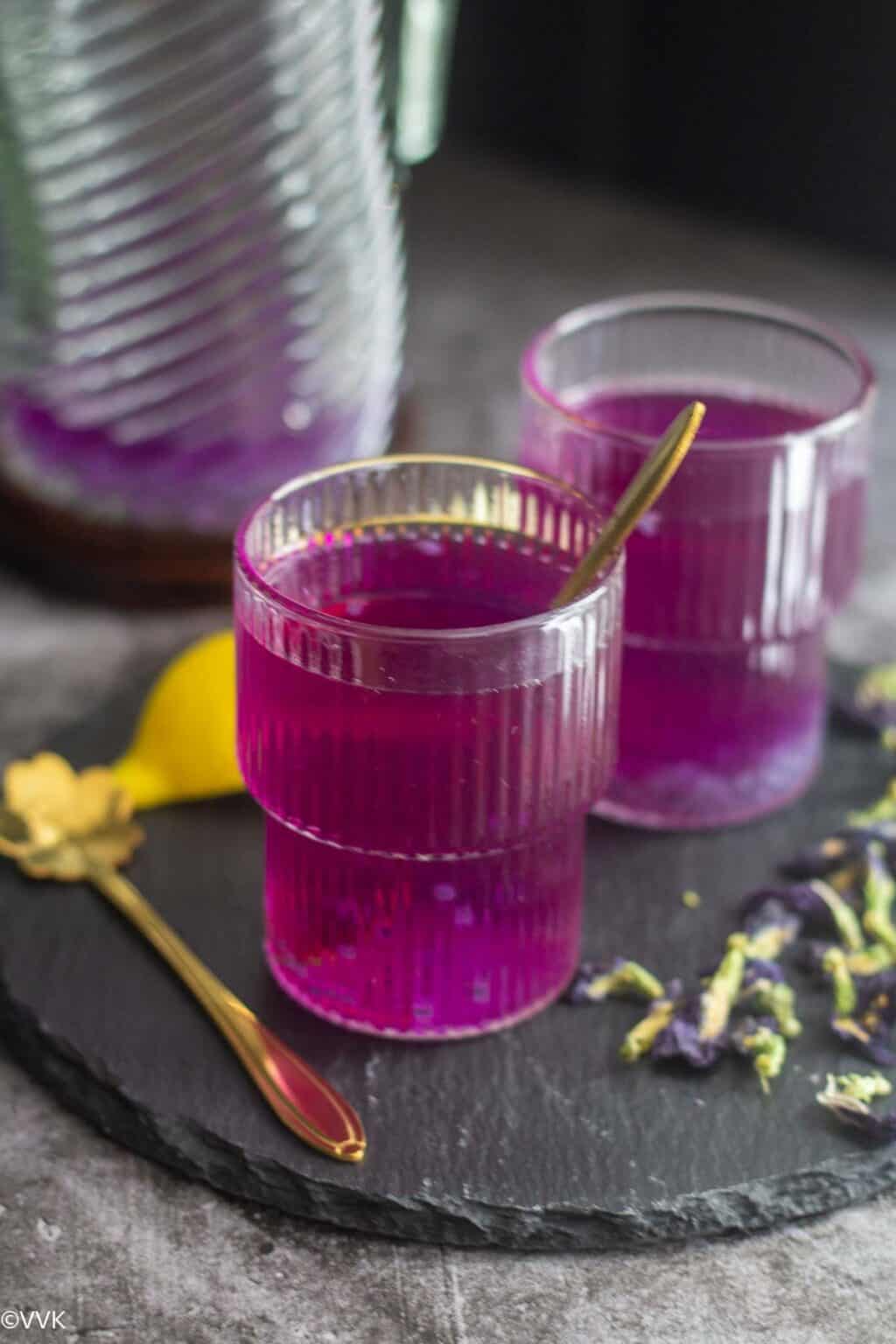 Butterfly Pea Lemonade: A Colourful Refreshment - Taste of Kuchaman