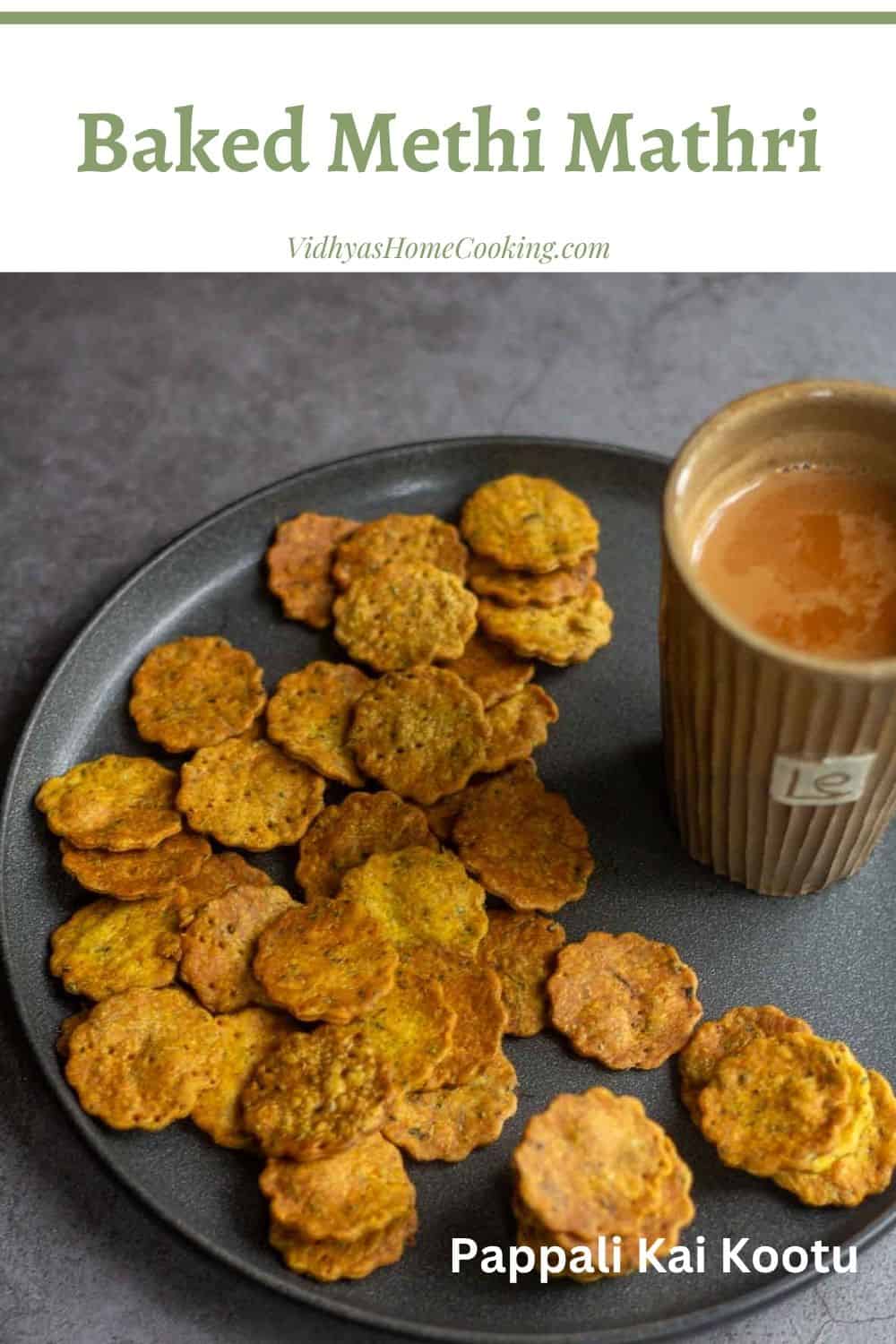 Baked Methi Mathri: A Healthy Snack Option Recipe