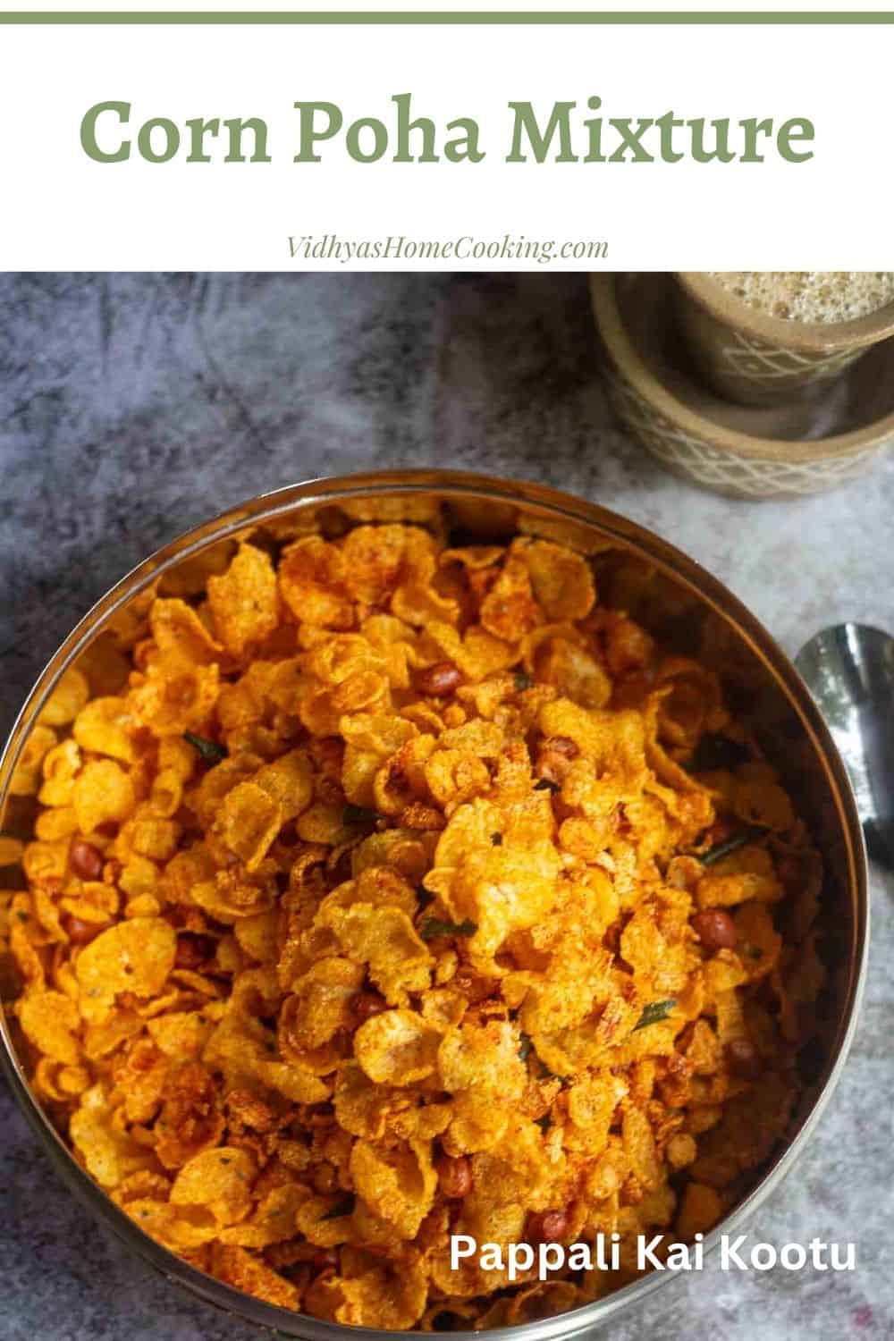 Corn Poha Mixture: A Savory Snack Delight