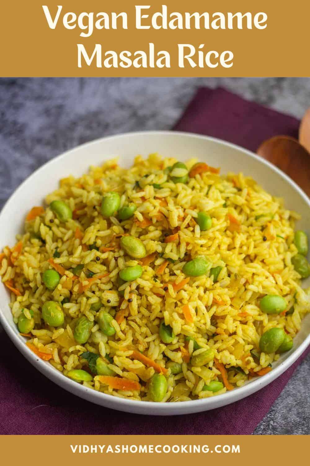 Edamame Masala Rice Recipe for Quick Meals